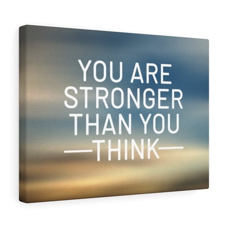 Inspirational Wall Art You Are Stronger Than You Think Plain ...