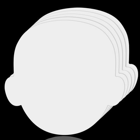 50 Pieces Face Multicultural Creative Cut-Outs Face Shape Paper Cutouts ...