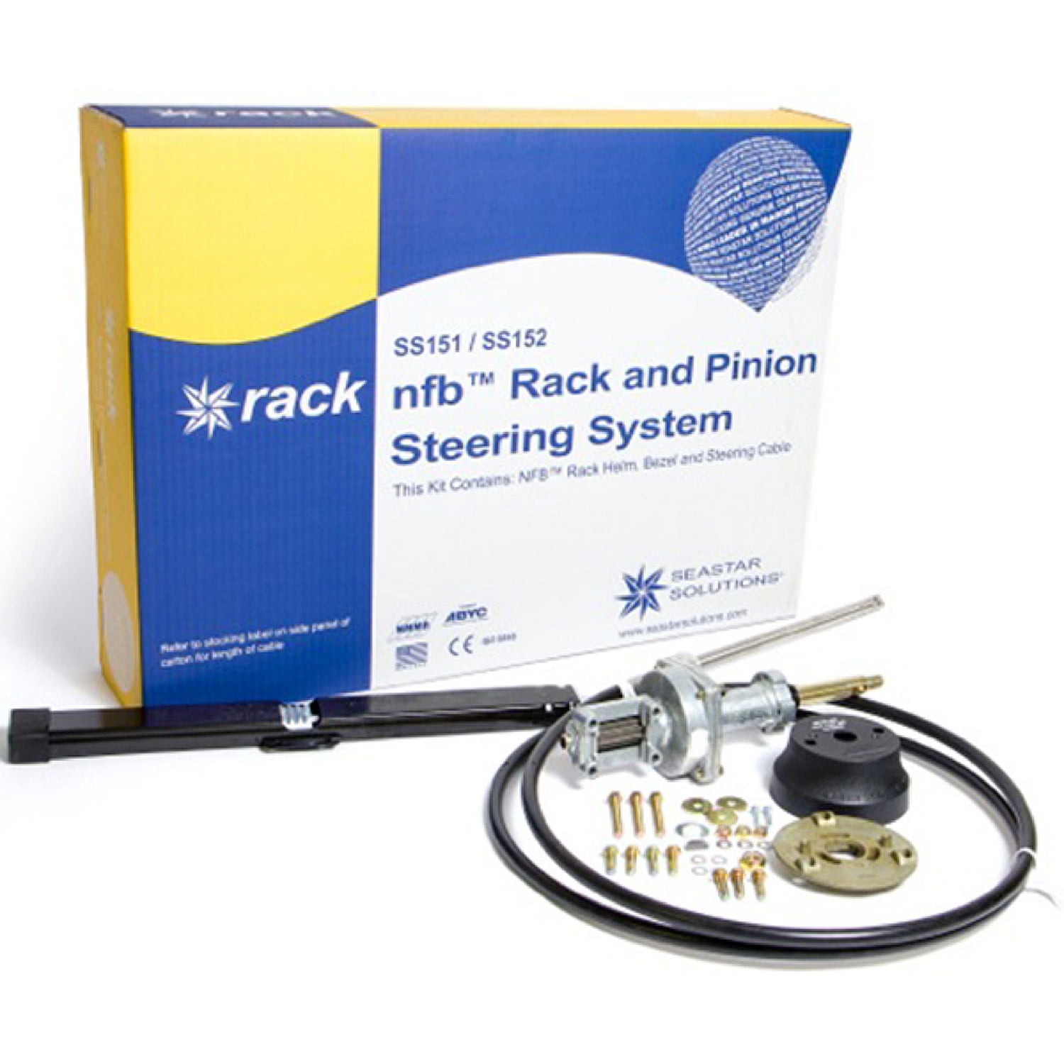 SeaStar Solutions No Feedback Rack and Pinion Steering Kit, Dual ...