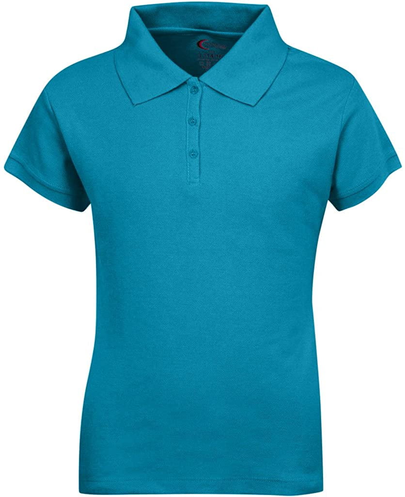 Premium Short Sleeves Girls Polo Shirts – ScotchGuard Treated, Stain ...