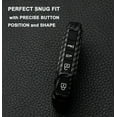Premium Carbon Fiber Texture ABS 5-Button Protective Key Fob Cover ...