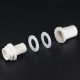 Uxcell ID DN PVC Straight Water Tank Pipe Connector Joint White 25mm ...