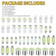 VEHICODE 194 168 2825 W5W LED Bulb White 158 161 192 2827 Mini 12V T10 ...