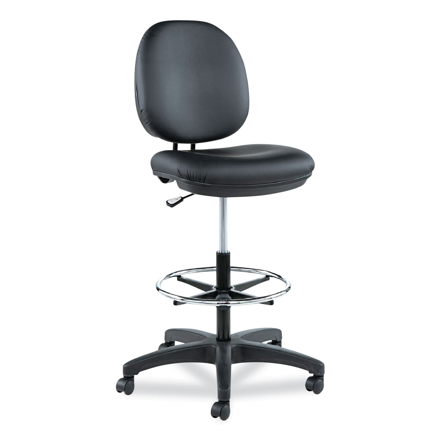 Alera Interval Series Swivel Task Stool, Supports Up to 275 lb, Black ...