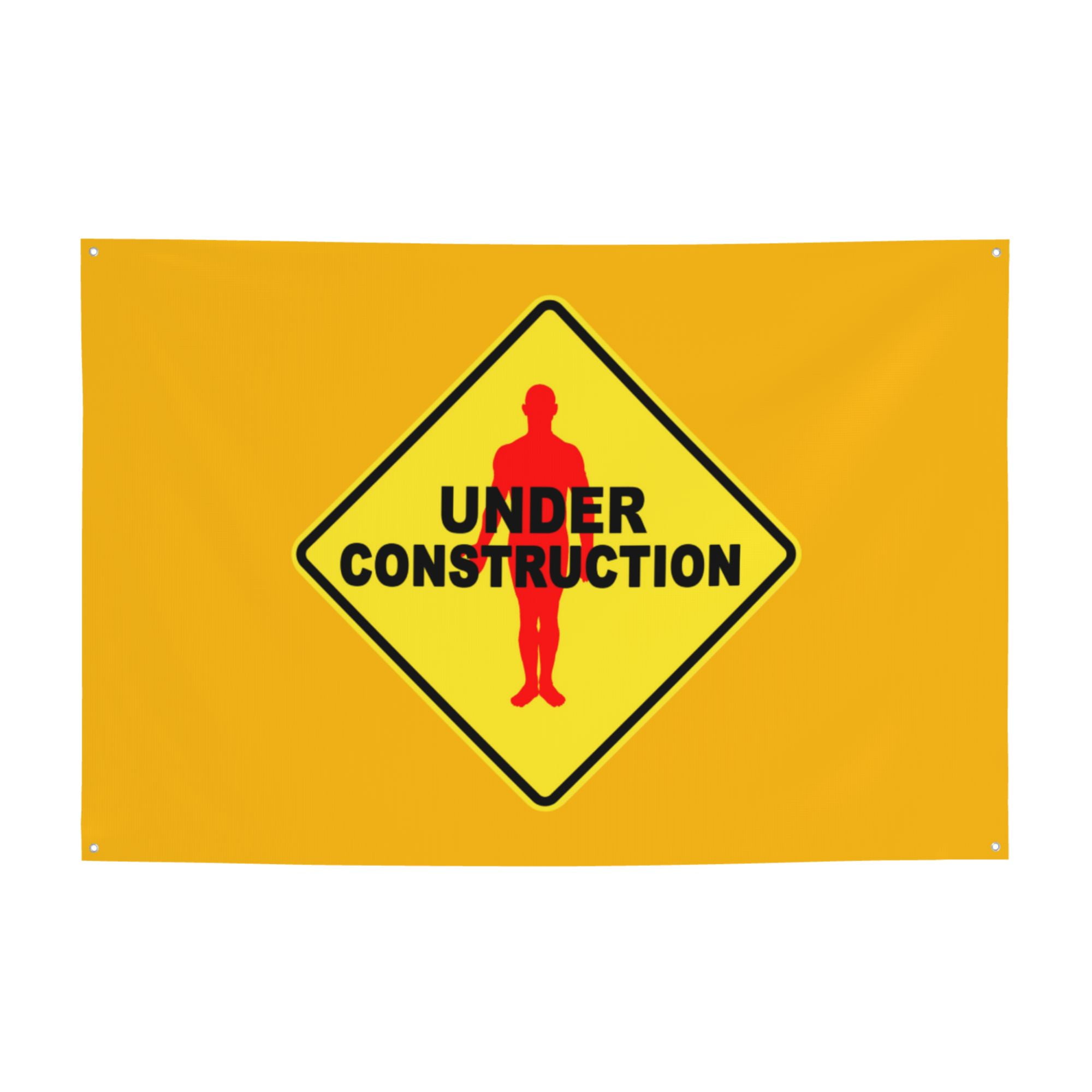 DouZhe Under Construction Work Sign Banner, Traffic Signs Construction ...