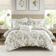 Premium Cotton Sateen King Bedding Sets Modern Floral Design for Home ...