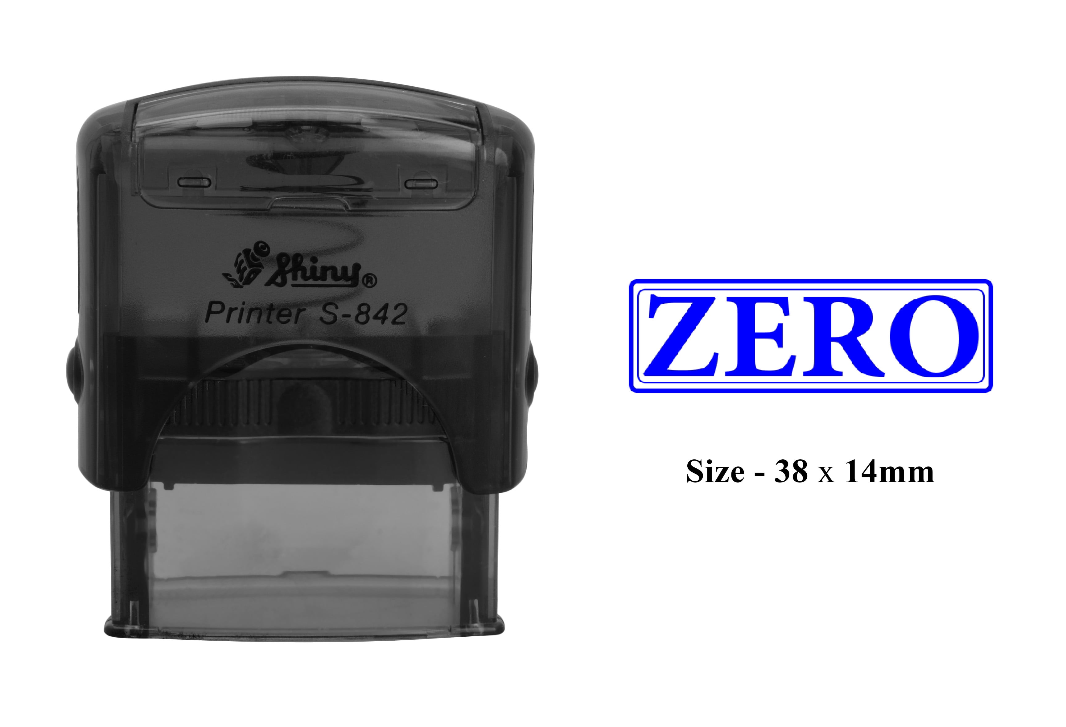 ZERO Rubber Stamp Shiny S-842 Office Self Inking Stationary Stamp ...