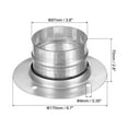 Uxcell 4" Metal Vent Duct Connector, Air Tight Couplings, Vent ...