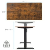 Furmax 48 Inch Electric Adjustable Stand Desk Home Office Workstation ...