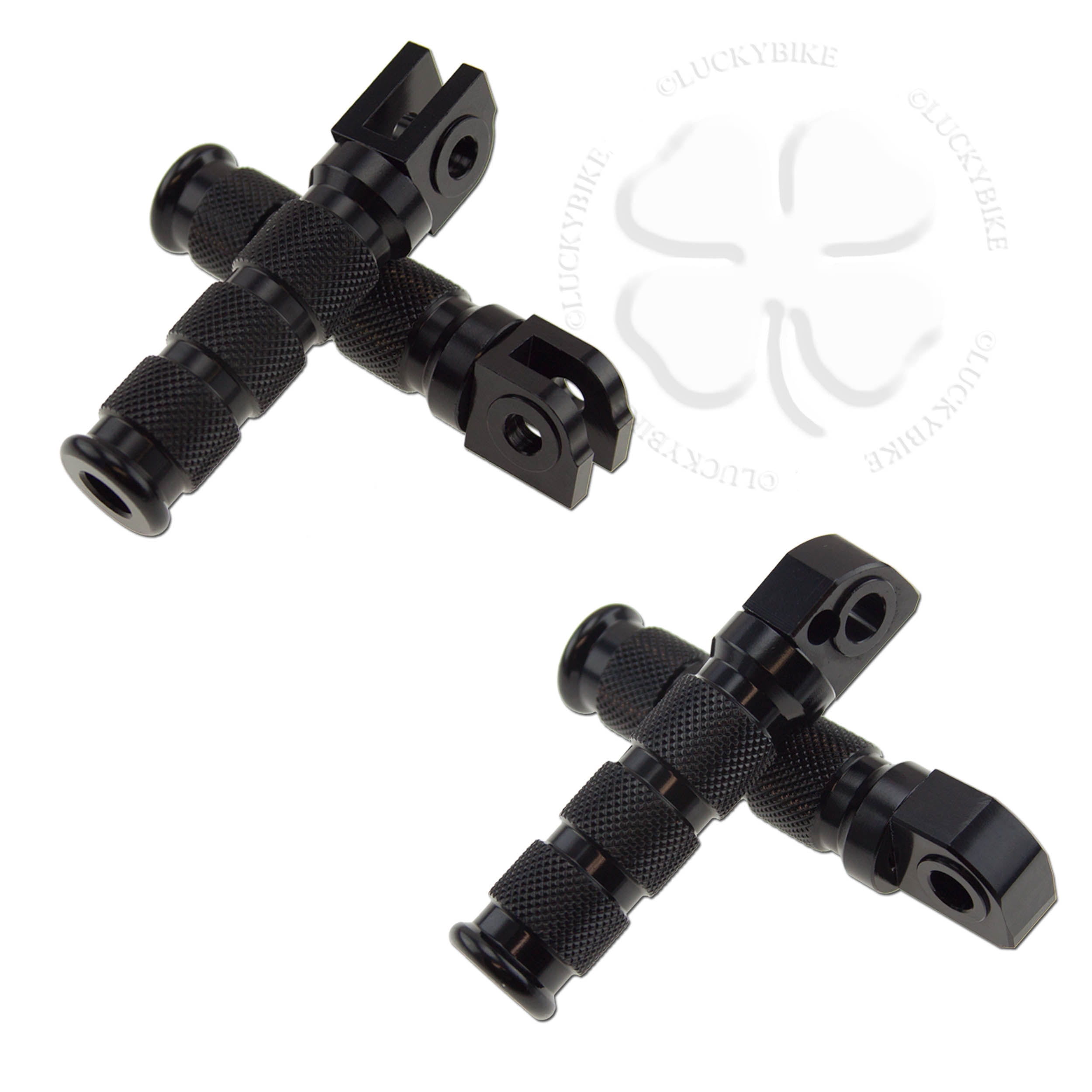 Front Rear Sport Foot Peg Set Black For Yamaha YZF R1 R6 Kit Rider ...