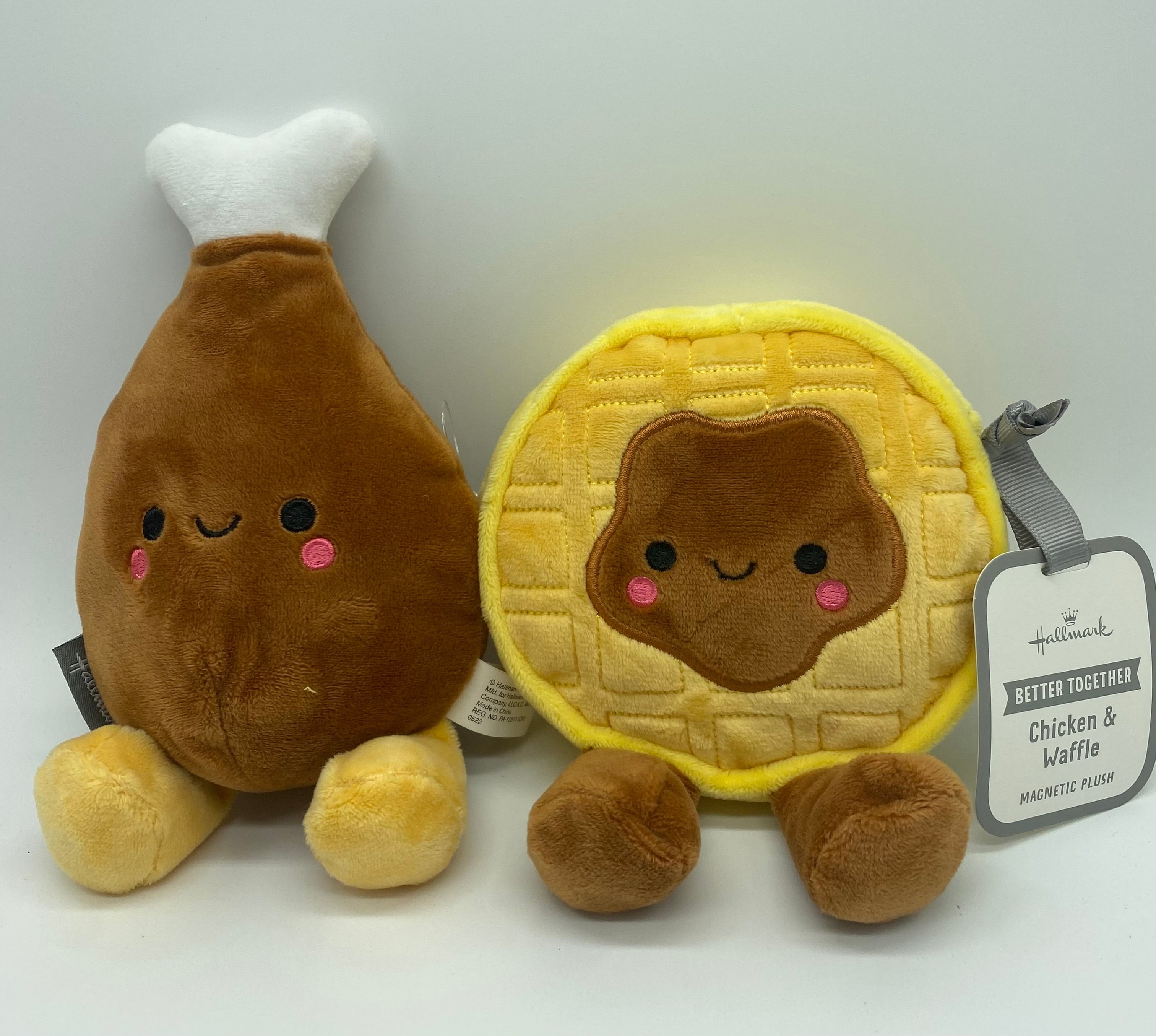 Hallmark Better Together Chicken and Waffle Magnetic Plush New with Tag ...