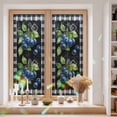 Blueberries Window Privacy Film, Fall Harvest Blueberry Green Leaf ...
