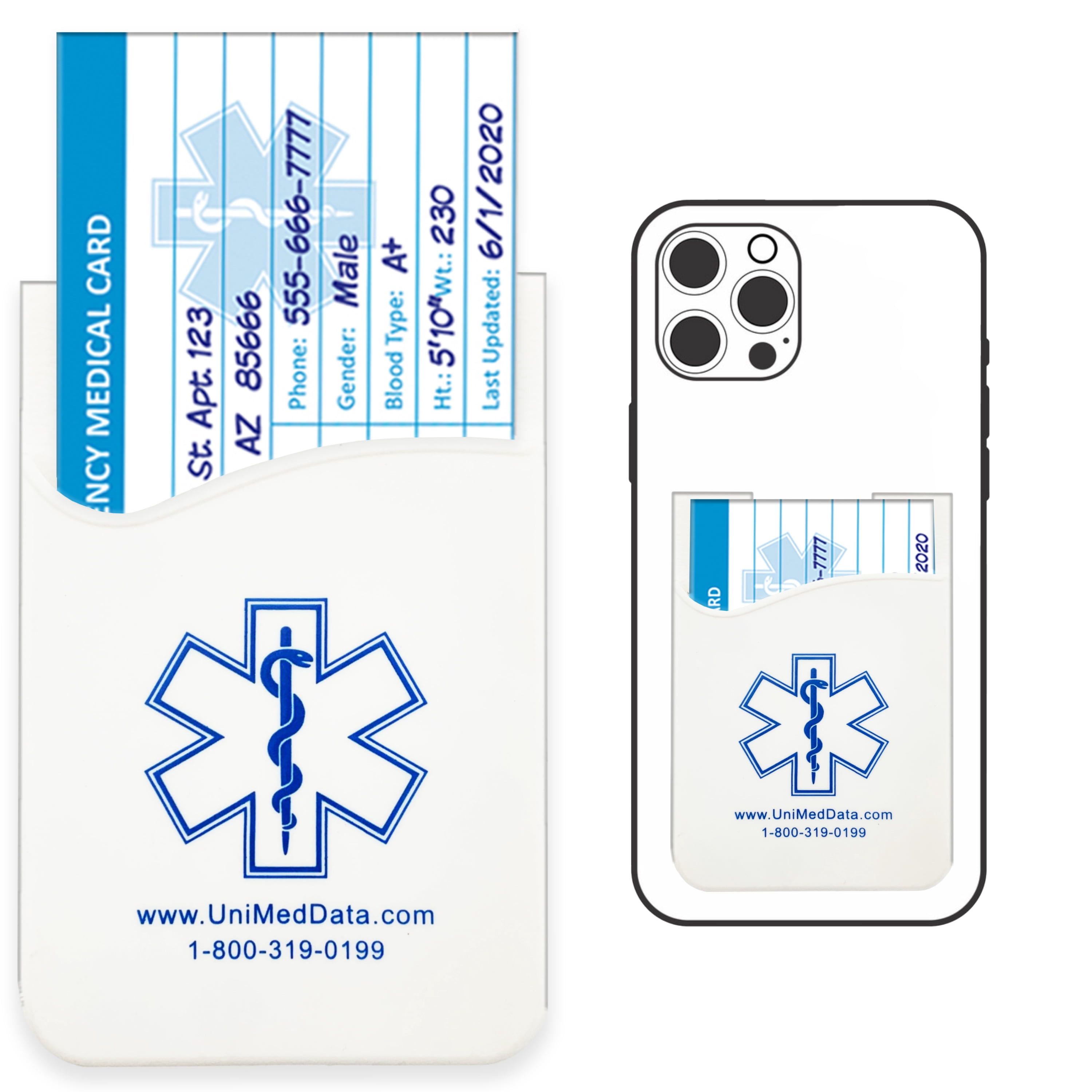 Emergency Medical Responder Card Diabetes Medical ID Card Buy Online