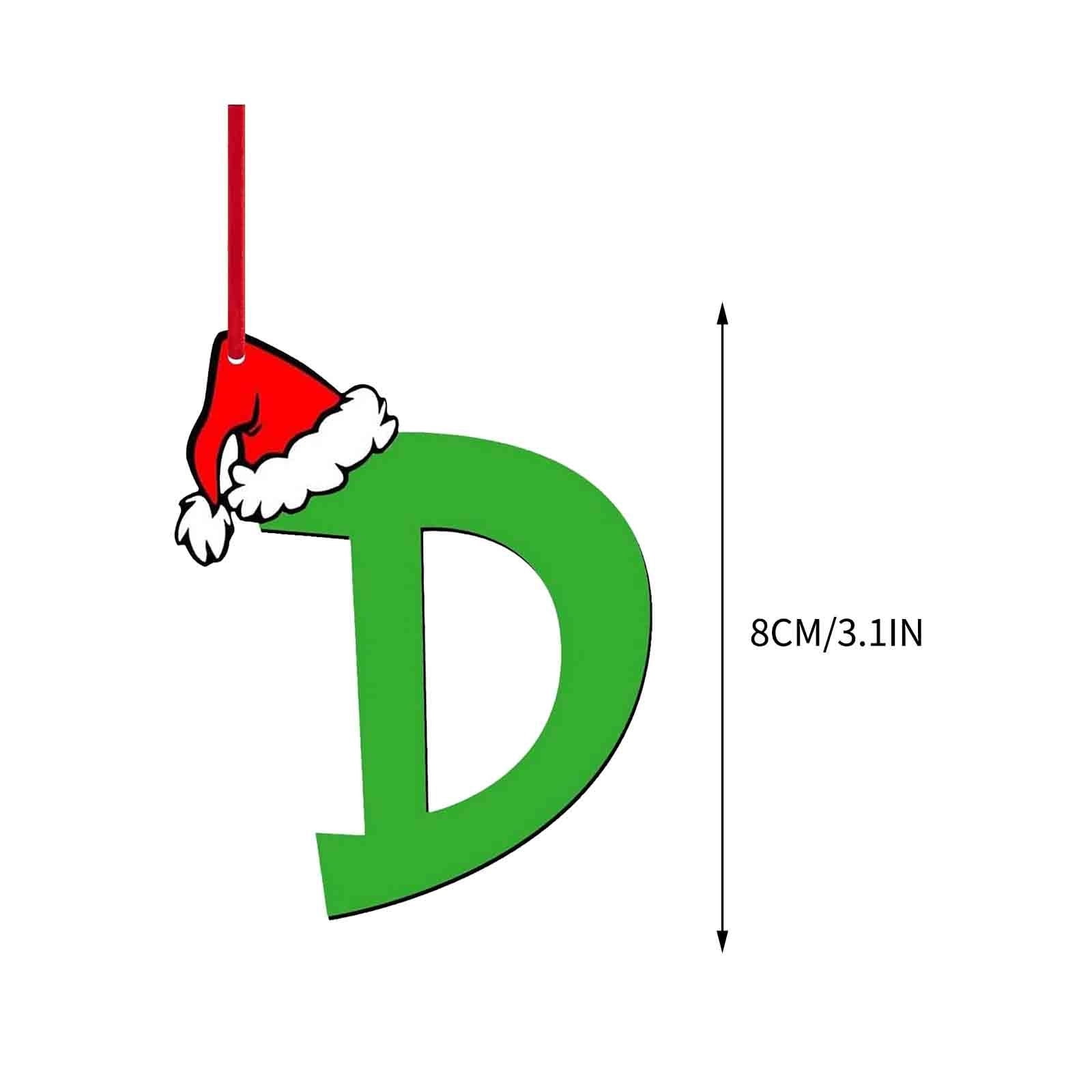 Rbaofujie Fall Decorations Outside Christmas Acrylic Letters Christmas Letter Ornaments Acrylic Decorations Hanging Christmas Tree Ornaments Christmas