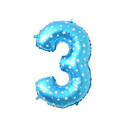 32-inch Number Balloon Decorative Aluminum Foil Balloon Birthday ...