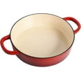 Crock Pot Artisan Enameled Cast Iron Braiser W/Lid, 5 Quart, Scarlet ...