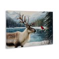 Christmas Conversation In Wild Canvas Wall Art, design by Petal Prints ...