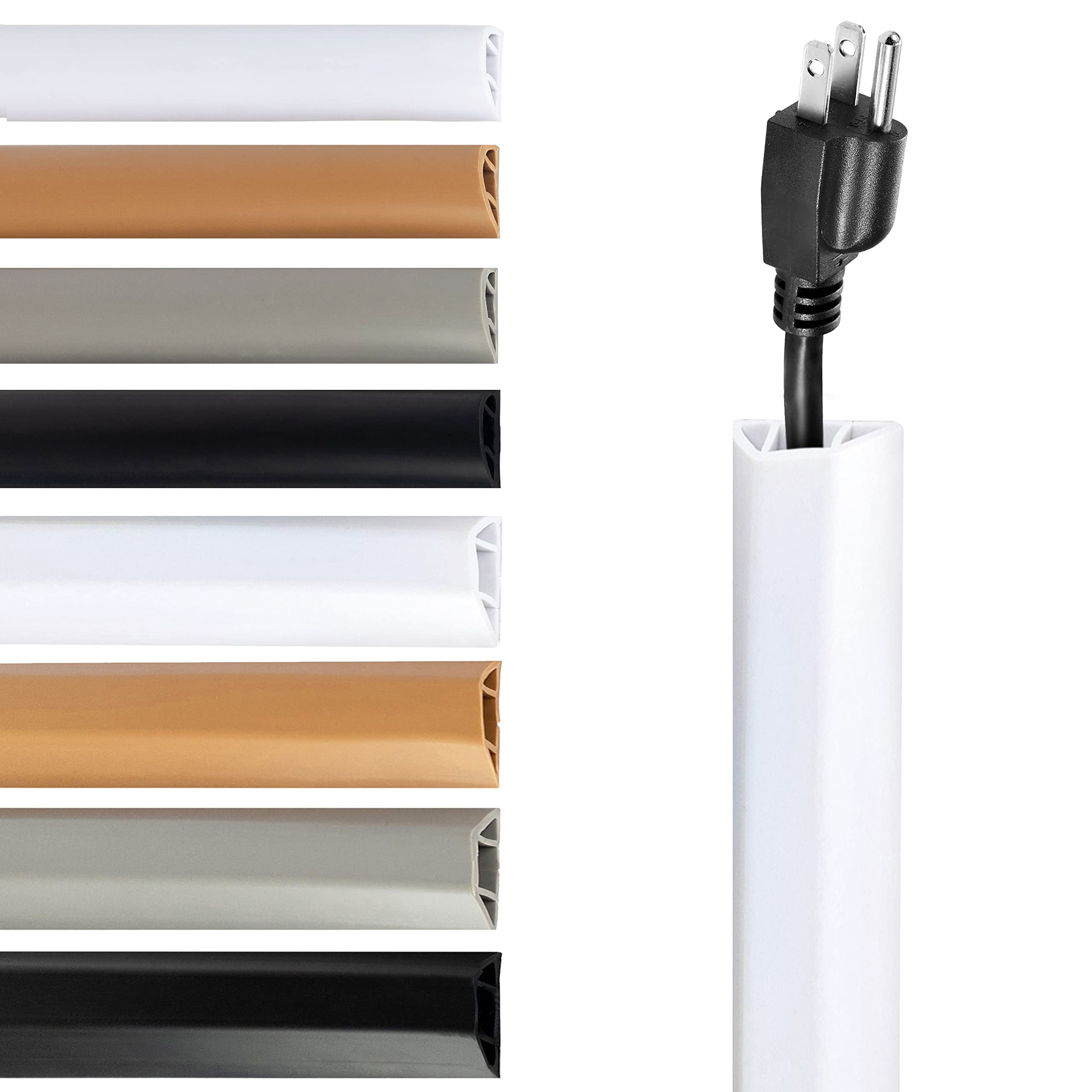 Rubber Bond TV Cord Hider Cable Protector - Strong Self Adhesive Wall ...