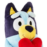 Ruz Bluey 17 Inch Valentine's Plush, Blue, All Ages, Holding Heart ...