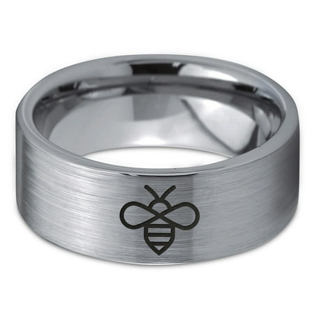 Zealot Jewelry - Tungsten Bee Flying Insect Bug Wasps Beeswax Band Ring ...