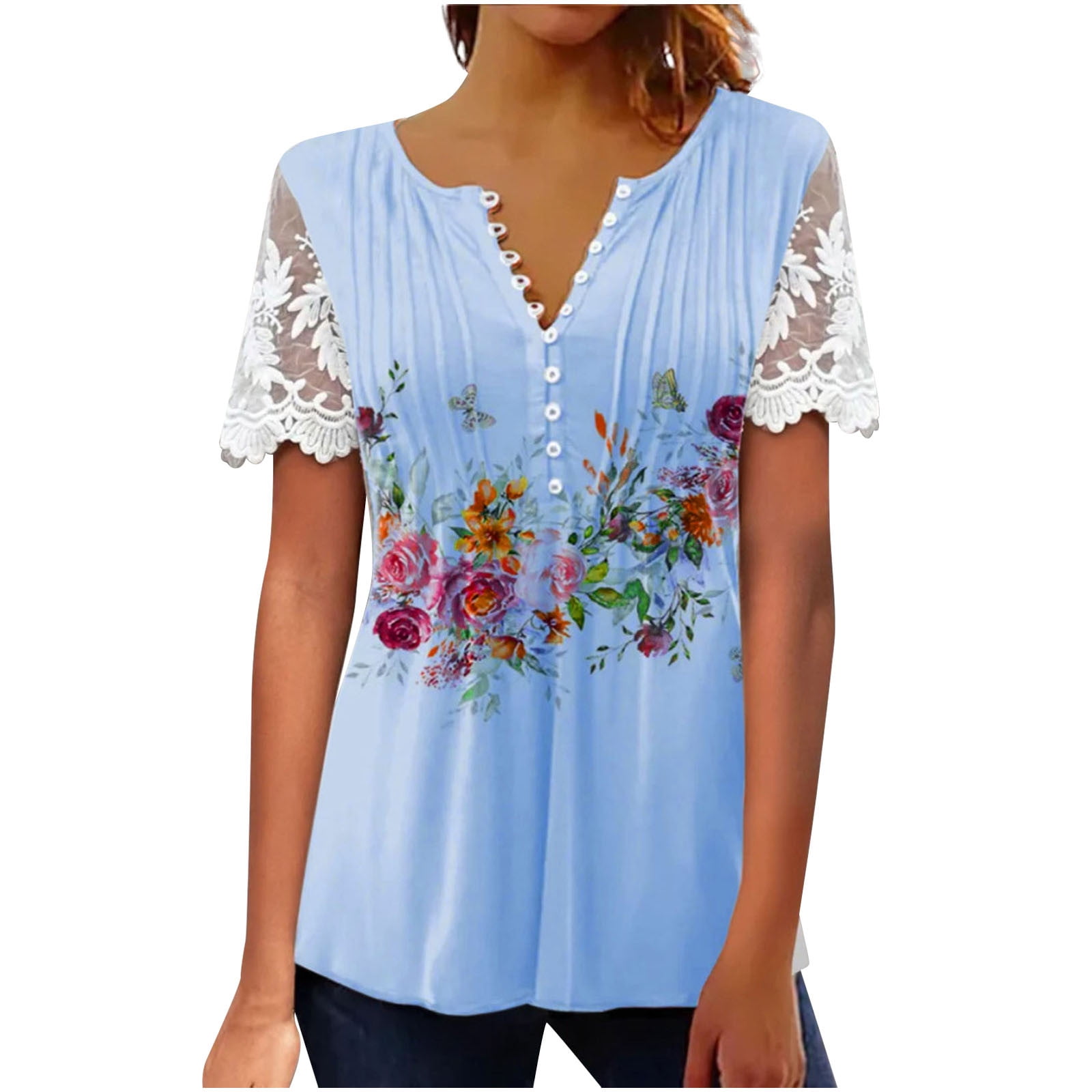 Click here for Unbranded T Shirts For Women Fashion Women V-Neck... prices