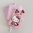 3D Cute Kitty Cat Cartoon Silicone Girly Phone Case Shockproof Protective Cover for iPhone 6 7 8 ...