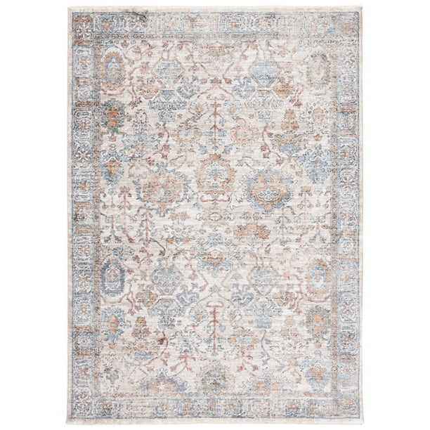 SAFAVIEH Jasmine Collection JSM319A Ivory / Blue Rug - Walmart.com