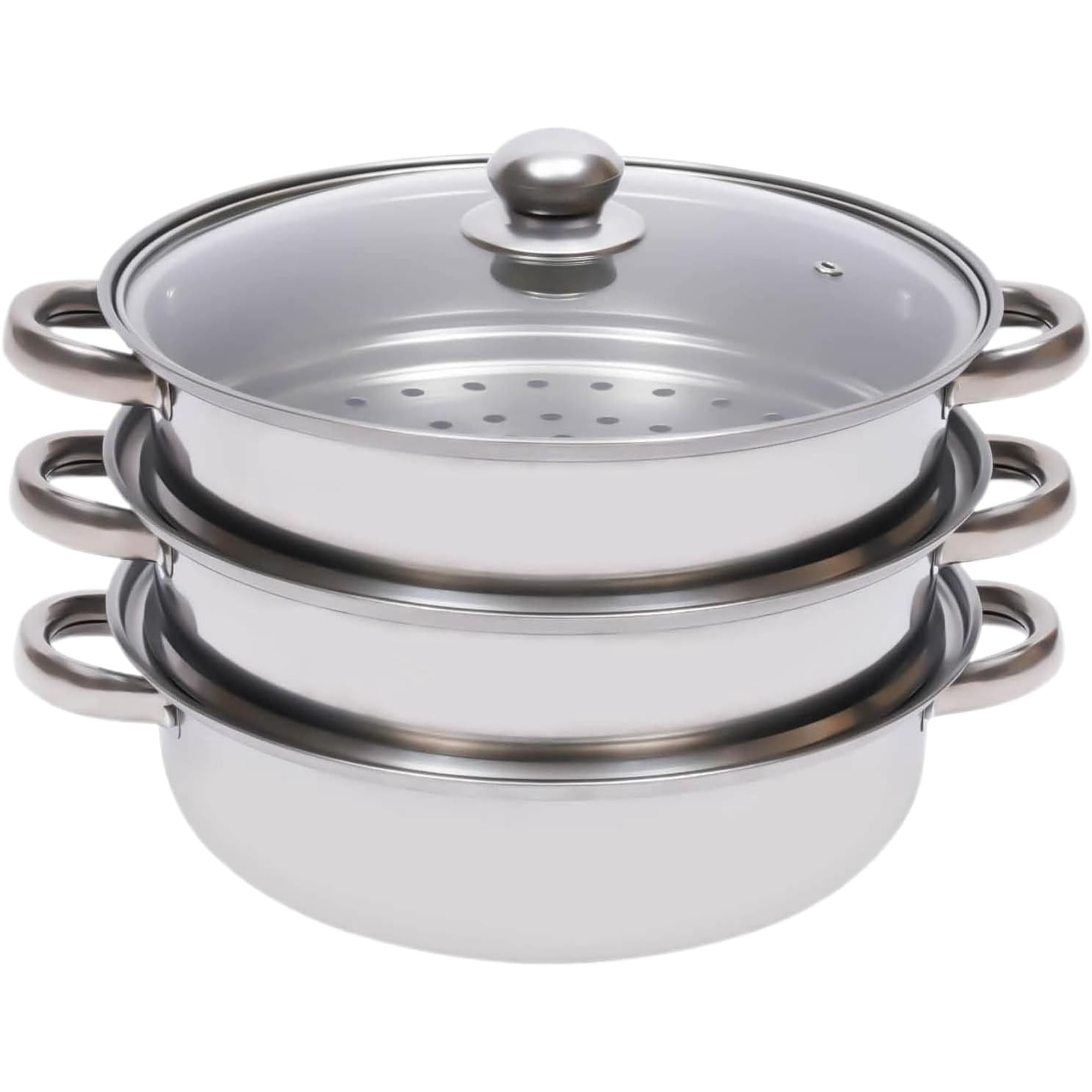 Click here for Generic Stainless Steel Steamer Pot - 3 Tier Steam... prices
