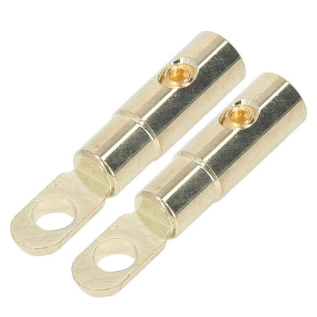 Screw Ring Terminal, 2PCS Tight Wire Fit High Accuracy Gold Plated ...