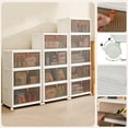 1 2 3 4 5 11pack Collapsible Storage Cabinet Box W Wheels Stackable Organizer Us Foldable