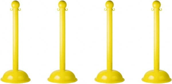 PRO-SAFE 41" Yellow Warning Post Plastic Post - Walmart.com