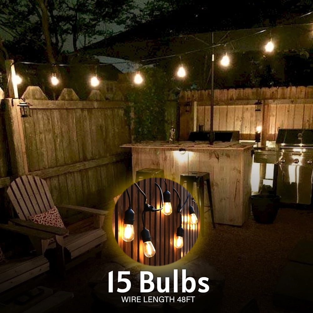 Weatherproof Outdoor LED String Lights - 48 Feet Nepal | Ubuy