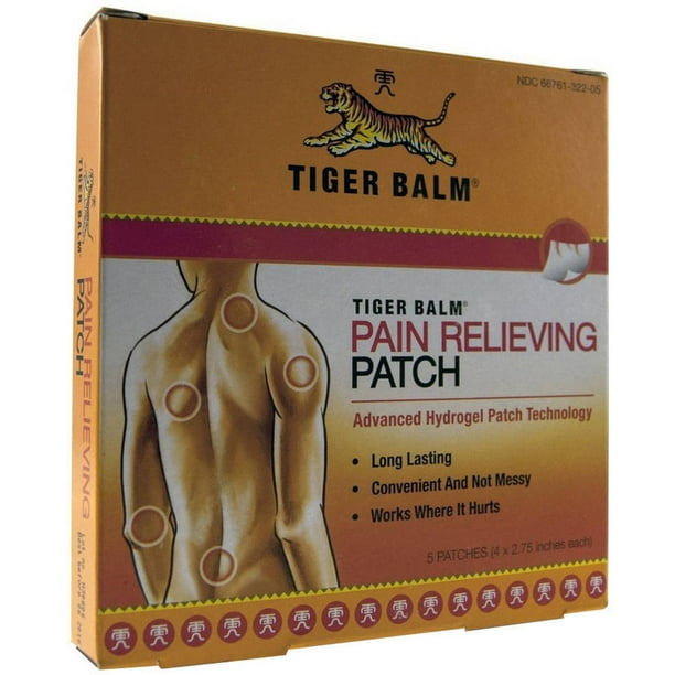 Tiger Balm Pain Relieving Patch, 5 CT - Walmart.com - Walmart.com
