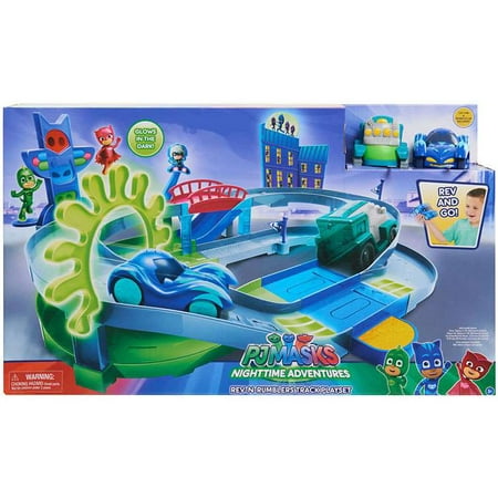 Disney Junior PJ Masks Nighttime Adventures Rev-N-Rumblers Track ...