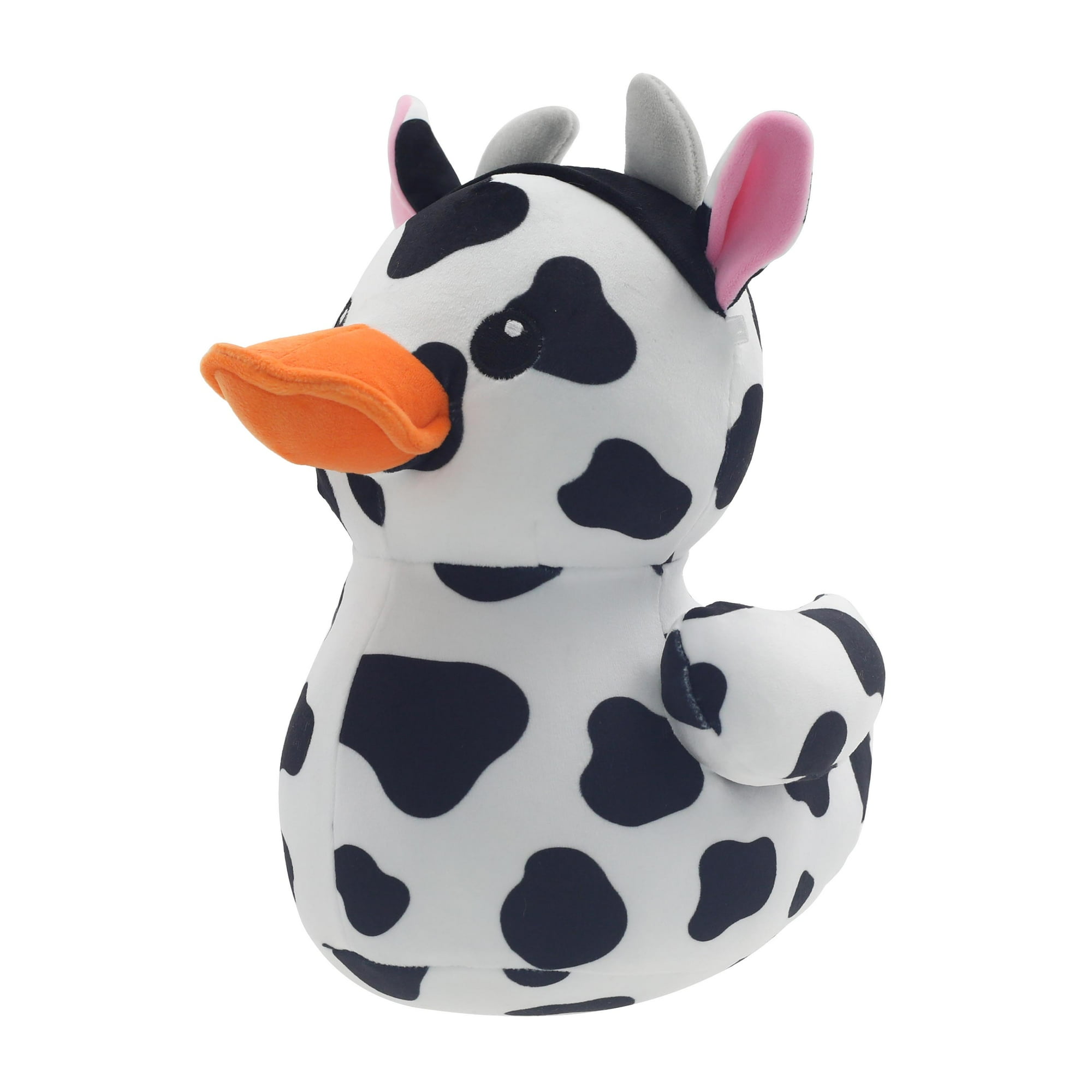 Click here for Easter Pl Spotted Cow Duck Plush - Medium prices
