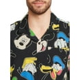 Disney Men’s and Big Men’s Mickey Mouse Friends Graphic Button Up Shirt ...