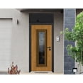 Front Exterior Prehung Steel Door / Ballucio 6644 Natural Oak / Top ...