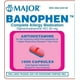 Major Banophen Antihistamine Diphenhydramine HCl Allergy Medication, 50 ...