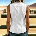 Aezemi Women Fashion U Neck Tanks, Tie Front Sleeveless Cute Trendy ...