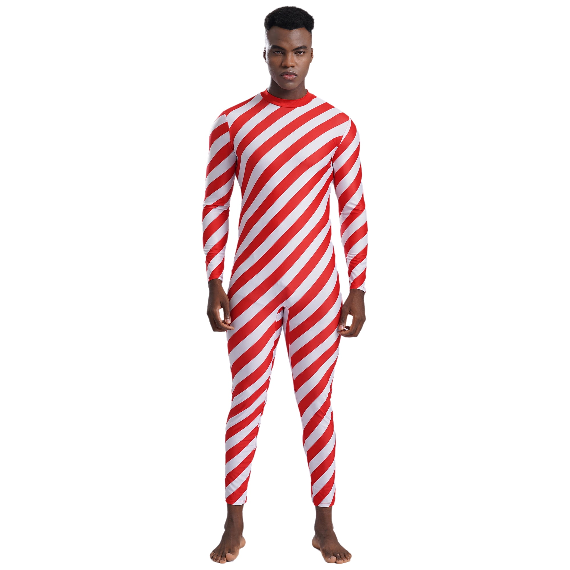 Click here for Iiniim Mens Christmas Candy Cane Jumpsuit Long Sle... prices