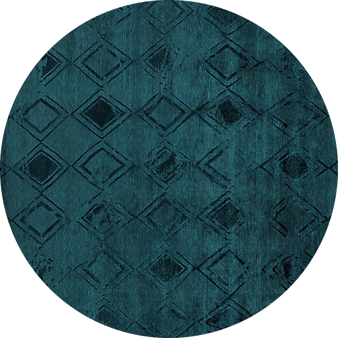 Ahgly Company Indoor Round Oriental Light Blue Industrial Area Rugs, 8 ...