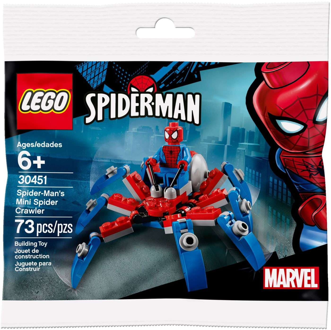 Pre-Owned LEGO Super Heroes Spider-Man's Mini Spider Crawler 30451, 73 ...