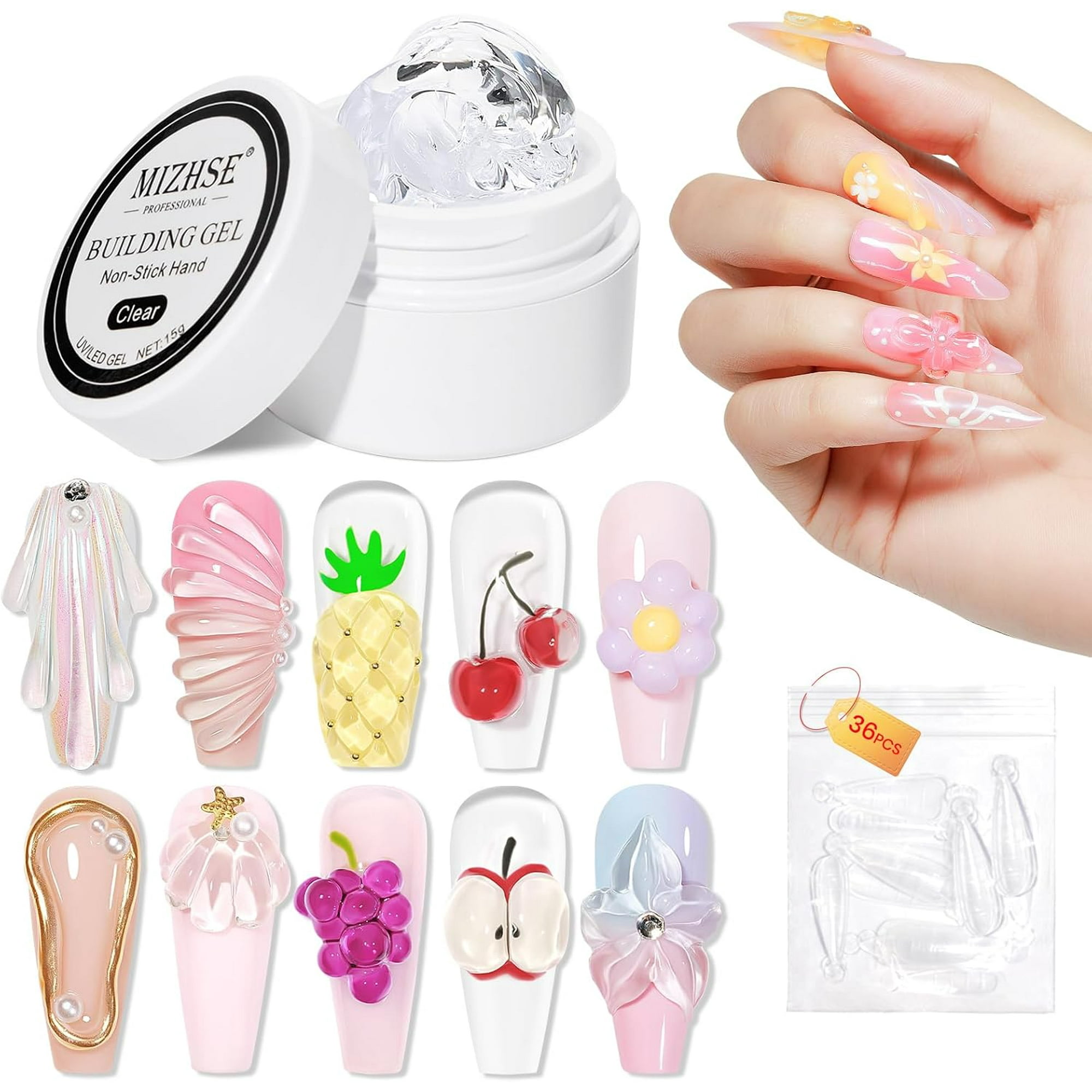 Click here for Fuzhong-Solid Builder Gel Clear 3d Nail Gel  Non-S... prices