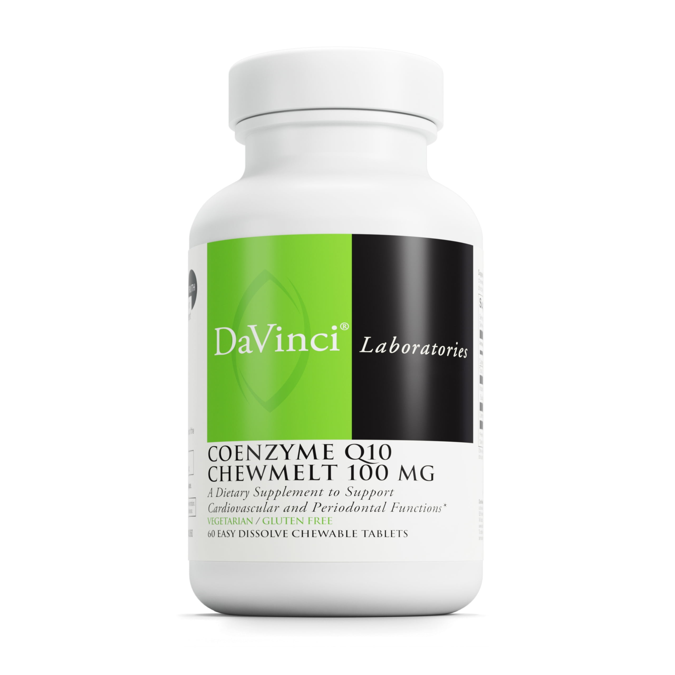 Davinci Labs Coenzyme Q10 Chewmelt 100 Mg Heart And Liver Health 60 Chewable Tablets