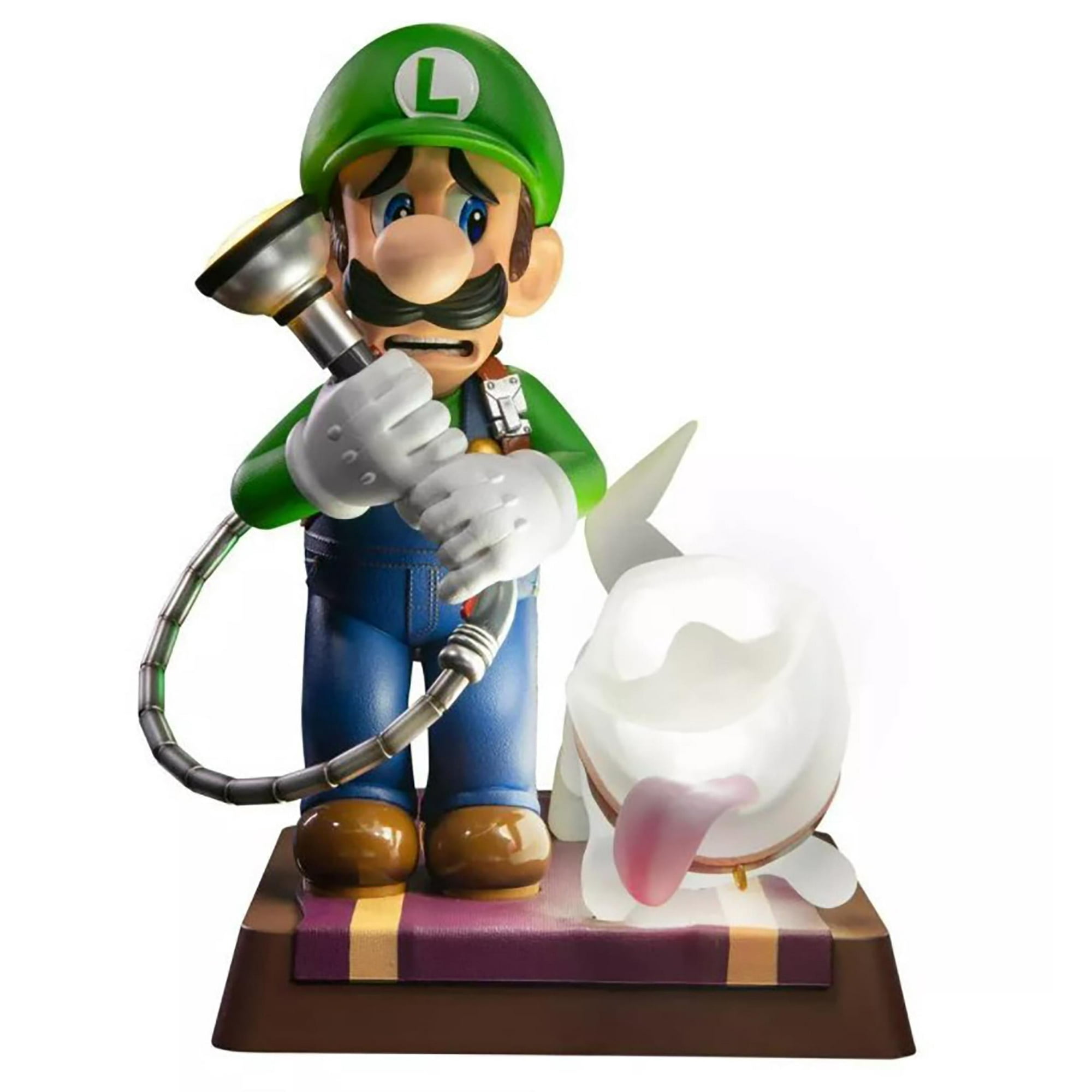 Luigis Mansion 3 Luigi and Polterpup 9 Inch PVC Collector Edition Statue Walmart