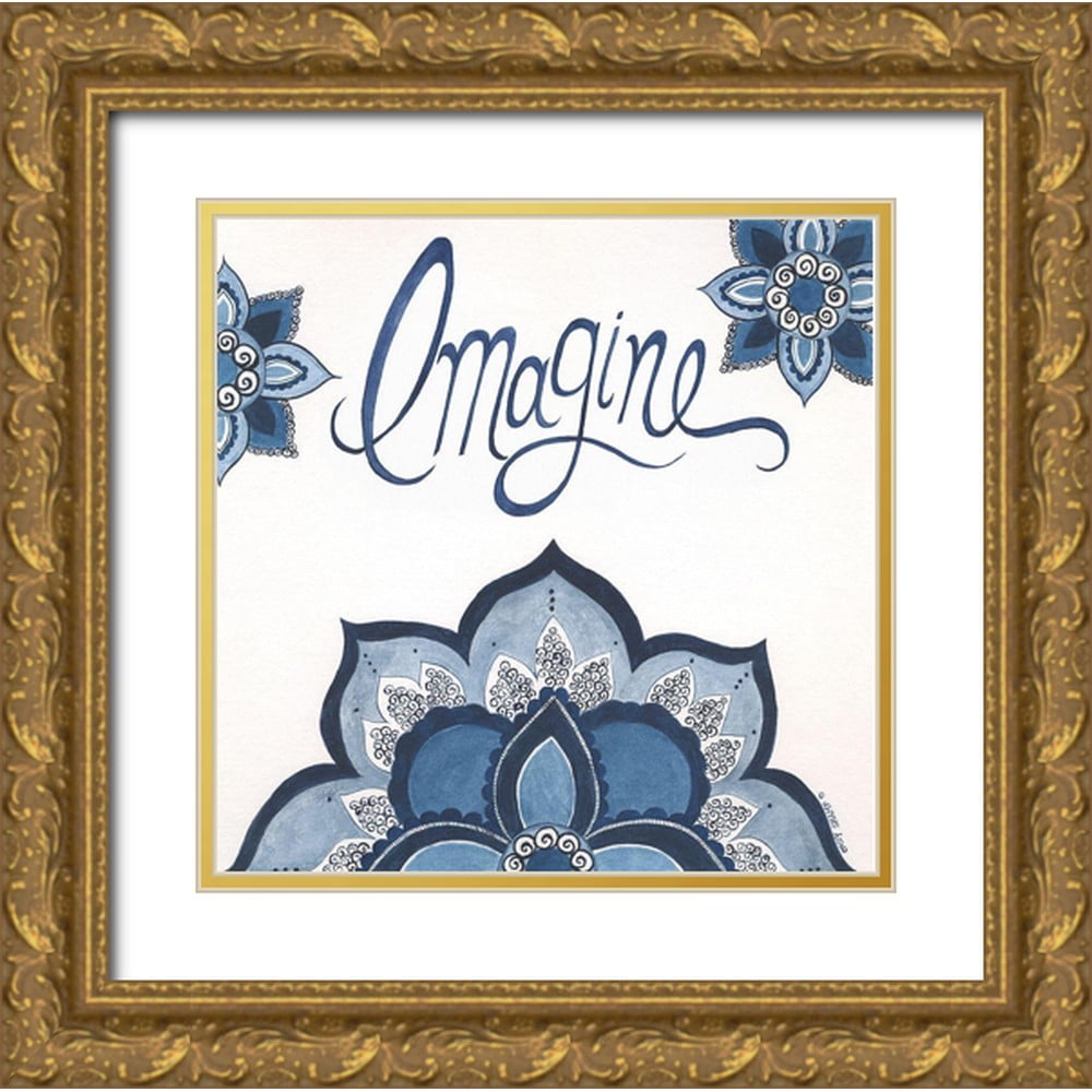 Shamp, Cindy 15x15 Gold Ornate Wood Framed with Double Matting Museum ...