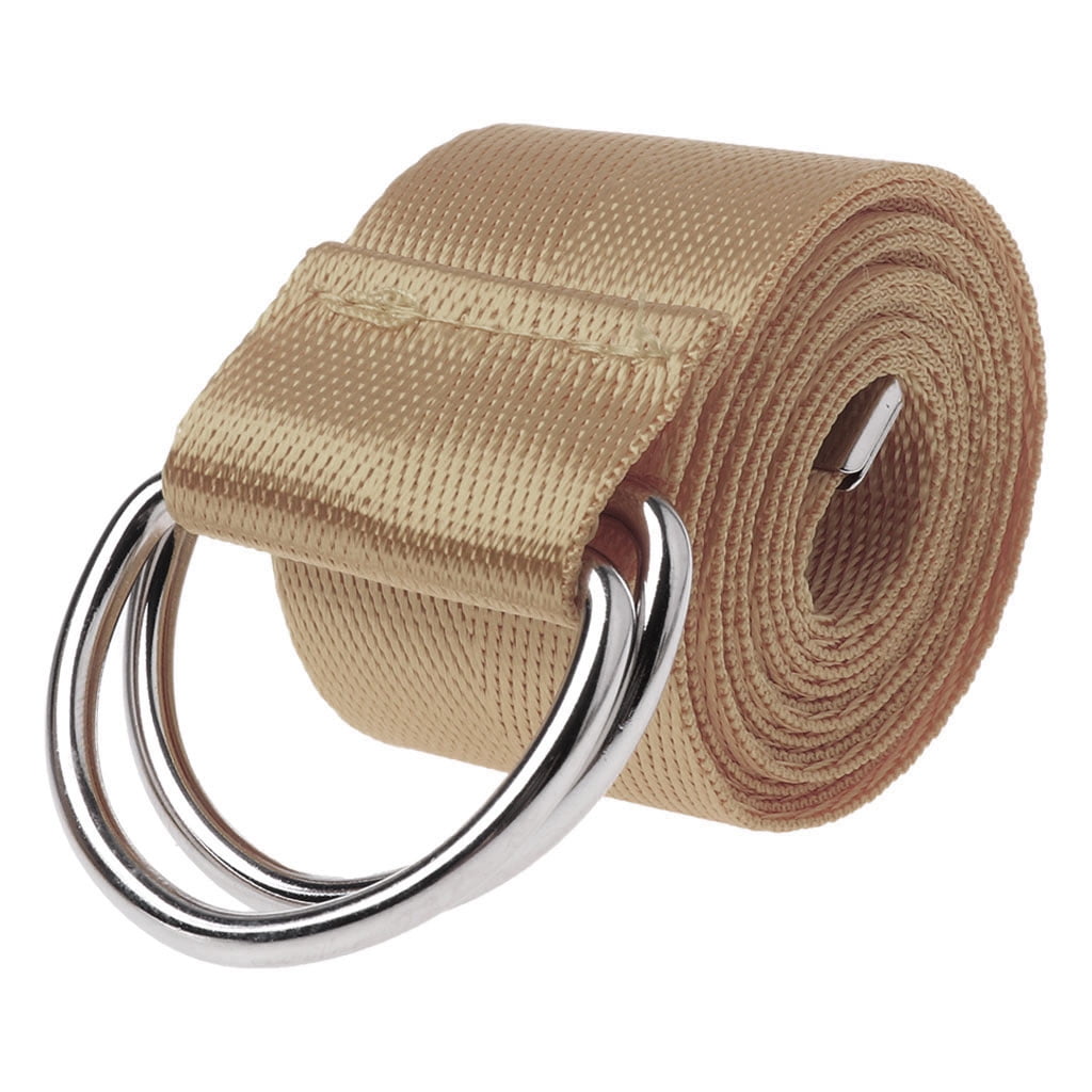 AOOOWER Double Ring Buckle Waist Belt Candy Color Canvas AOOOWER Double Ring Buckle Waist Belt Candy Color Canvas
