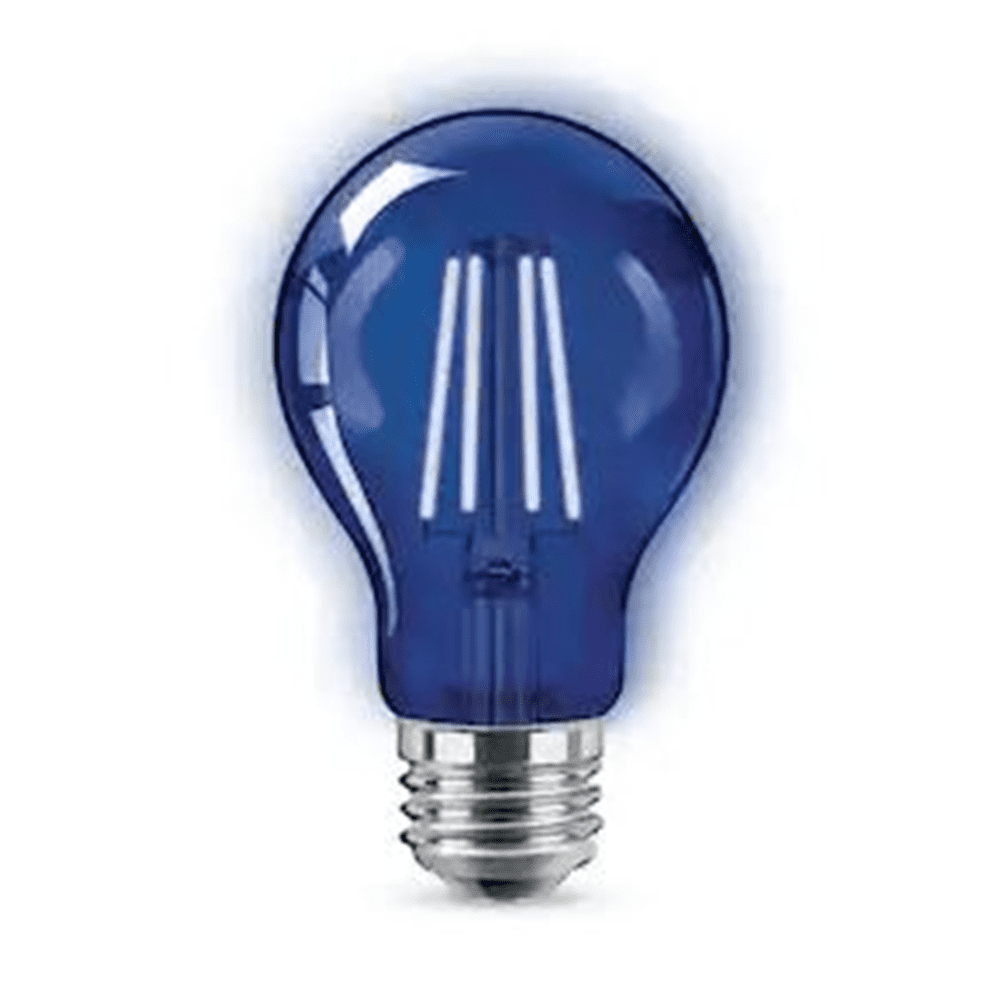 Luminance A19 Non-Dimmable E26 LED Light Bulb Blue L7578-RP-B - Walmart.com