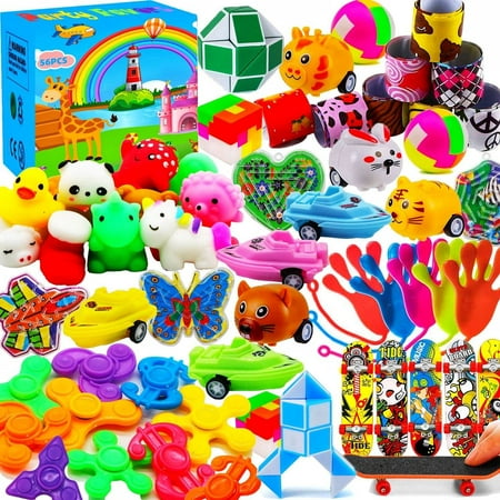 56 Pcs Party Favors Toy Assortment for Kids Birthday Party, Pinata ...