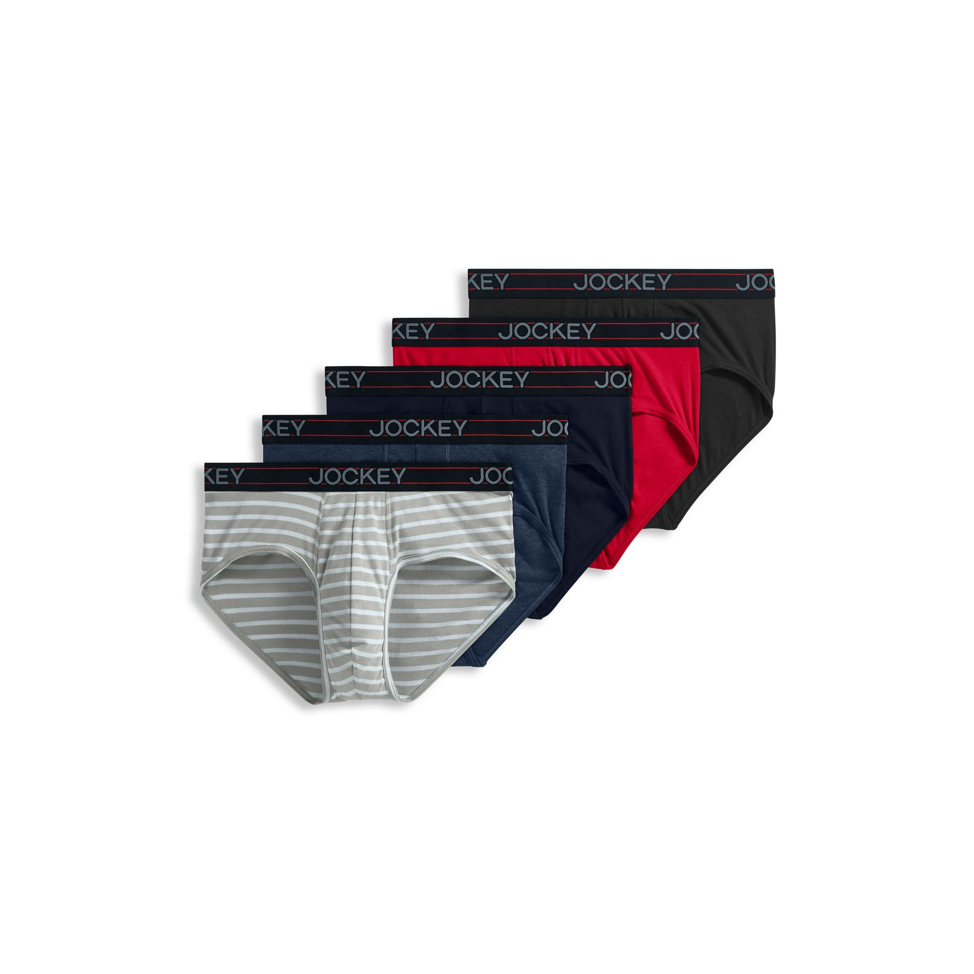 Click here for Jockey Mens Lightweight Cotton Blend Brief - 5 Pac... prices